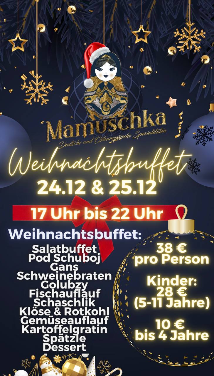 AKTUELLES | Restaurant Mamuschka